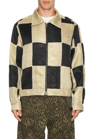 Andersson Bell Patchwork Zip-up Jacket