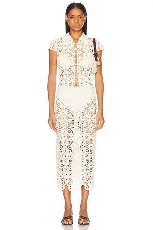 L'academie Shay Crochet Top