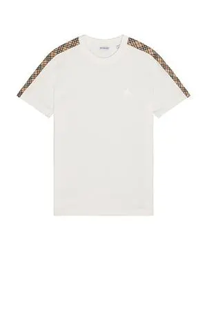 Burberry Check Tape T-shirt - Chalk