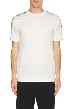 Burberry Check Tape T-shirt - Chalk