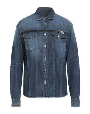 Dsquared2 Denim Shirt Size Cotton, Elastane, Ovine Leather