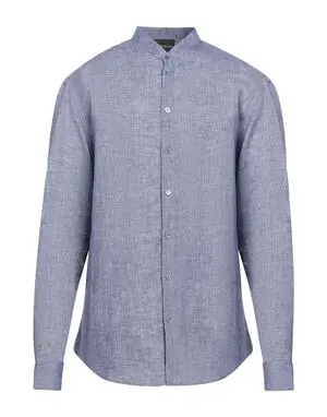Emporio Armani Shirt Size Linen - Blue