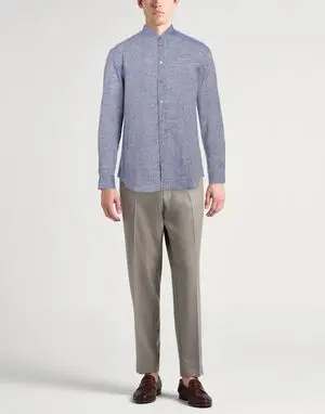 Emporio Armani Shirt Size Linen - Blue