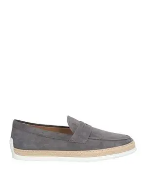 TOD'S TOD'S Leather Penny Loafers Grey