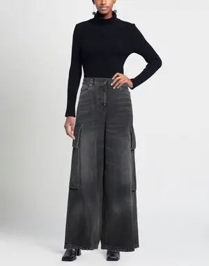 Palm Angels Denim Cargo Jeans - Grey