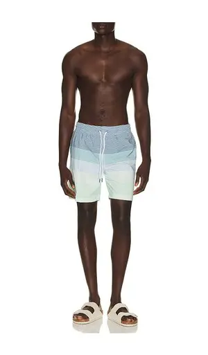 TRUNKS SURF & SWIM CO. Sano 6.5" Swim Short - Denim Blue