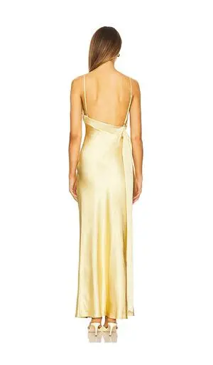 SNDYS. Spain Maxi Dress In Metallic - Gold
