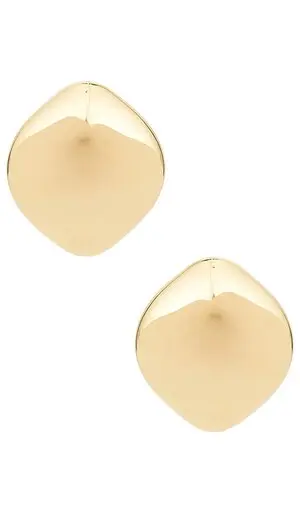 JENNIFER FISHER Puffy Cushion Earrings - Yellow Gold