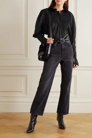 Isabel Marant Étoile Ginette Lace-trimmed Blouse