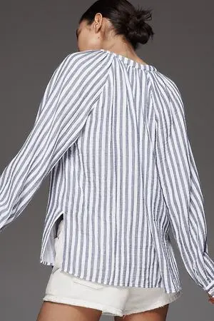 Rails Brielle Long-sleeve Front-tie Blouse