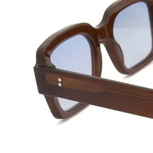 MONOKEL Apollo Square Sunglasses - Chocolate/blue