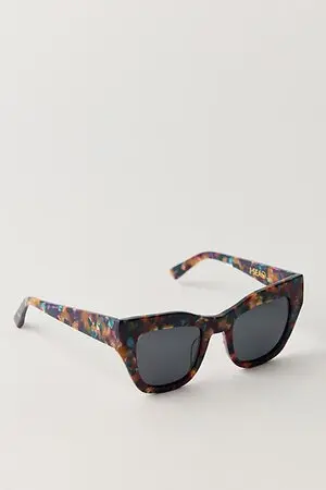 Free People Decker Polarized Square Sunglasses - Jade
