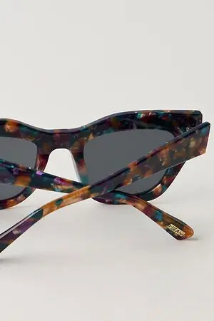 Free People Decker Polarized Square Sunglasses - Jade