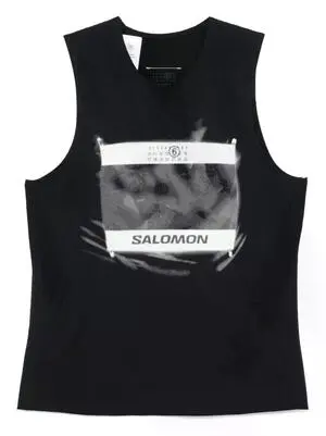 MM6 MAISON MARGIELA X SALOMON Numbers-motif Tank Top - Black
