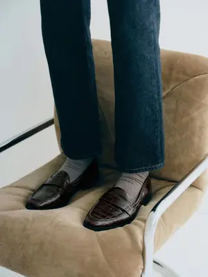 REFORMATION REFORMATION Kaylee Loafer Brown