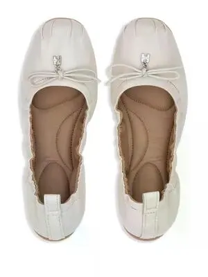 Hogan Leather Ballerina Shoes - White