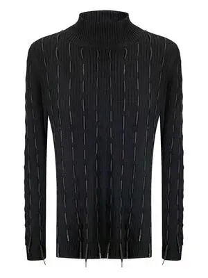 INSTITUTION Ribbed Turtleneck Sweater
