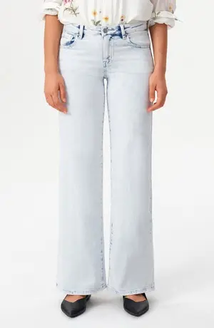 BAYEAS Mid-Rise Wide Leg Jeans