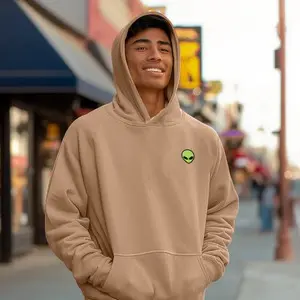 DALIX Relaxed Fit Midweight Hoodie - Camel
