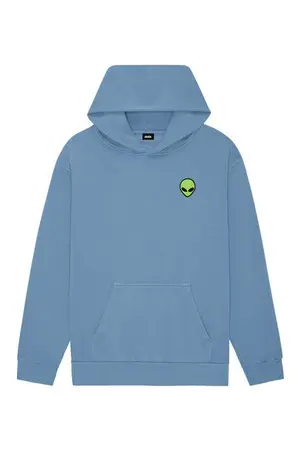 DALIX Relaxed Fit Midweight Hoodie - Pebble Blue