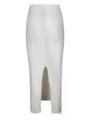 INSTITUTION Ribbed Midi Skirt