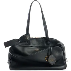 Balenciaga Medium Leather Bowling Satchel
