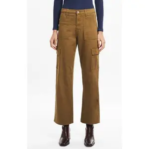 BAYEAS Angel High-waist Ankle Cargo Pants - Camel