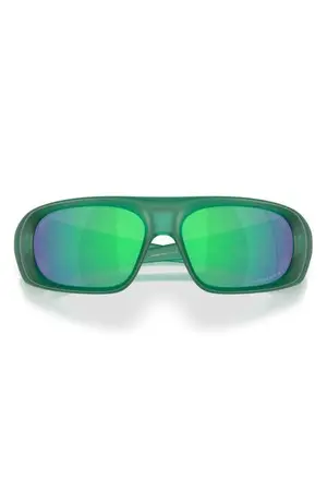 Oakley 61mm Prizm™ Shield Sunglasses - Dark Green