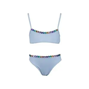 LOLA + THE BOYS Rainbow Gems Bikini - Blue