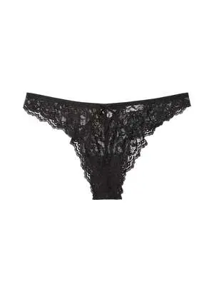 Fleur Du Mal Bianca Lace Cheeky - Black