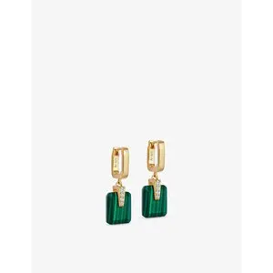 Astley Clarke Deco Drop Huggie Earrings - Gold