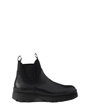 Prada Leather And Stretch Fabric Brixxen Boots