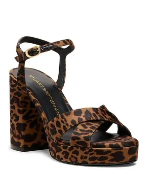 Women's Leopard Print Platform Sandals