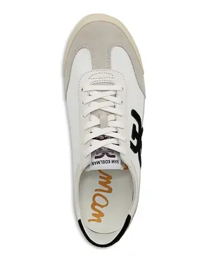 Sam Edelman Ivey Low Top Sneakers - Greige/white