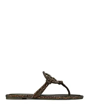 Tory Burch Miller Knotted Crystal Sandal - Cocoa