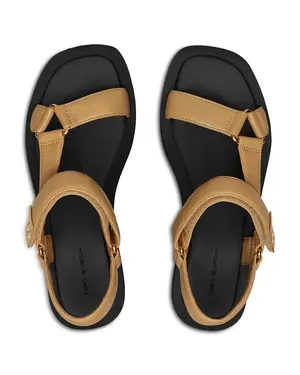Tory Burch Mellow Platform Sandals - Ginger Shortbread
