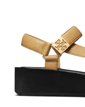 Tory Burch Mellow Platform Sandals - Ginger Shortbread