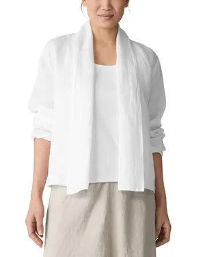Eileen Fisher Linen Jacket - White