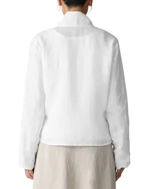 Eileen Fisher Linen Jacket - White