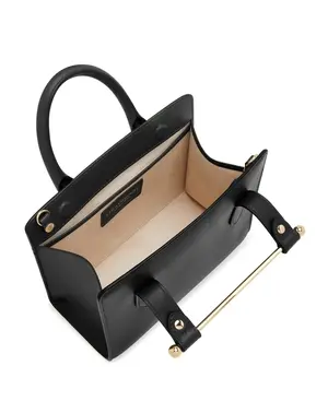 Strathberry Mini Leather Tote - Black