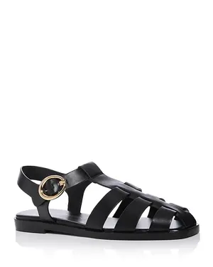 STUART WEITZMAN Villa Fisherman Sandals - Black