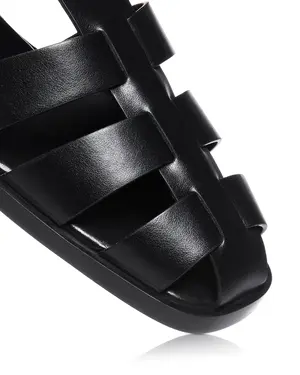 STUART WEITZMAN Villa Fisherman Sandals - Black