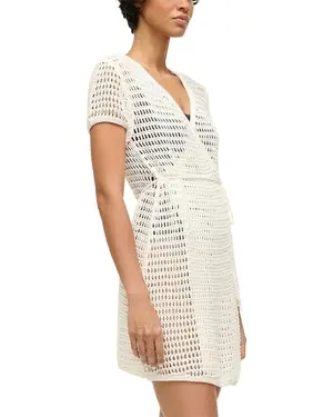 Staud Spritz Wrap Dress Swim Cover-up - Ivory