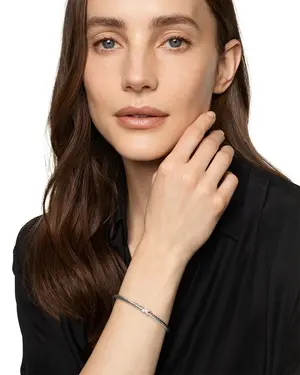 David Yurman Cable Flex X Station Bracelet - Silver