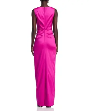 Rickie Freeman For Teri Jon Mikado Ruched Tank Gown