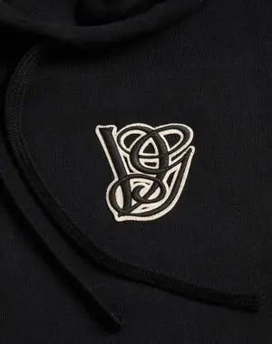 Valentino Garavani Hooded Cotton Sweatshirt With Vg Patch
