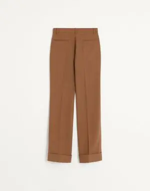 Valentino Garavani Nylon Gabardine Cuffed Trousers - Nut
