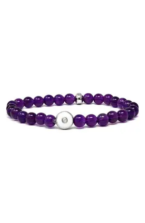 Anzie Jac + Jo Soul Amethyst Beaded Bracelet - Purple