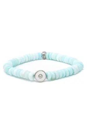 Anzie Jac + Jo Soul Peruvian Opal Beaded Bracelet - Turquoise/ Aqua