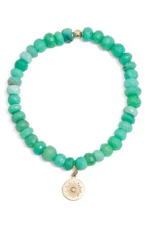 Anzie Boheme Charm Stretch Bracelet - Green